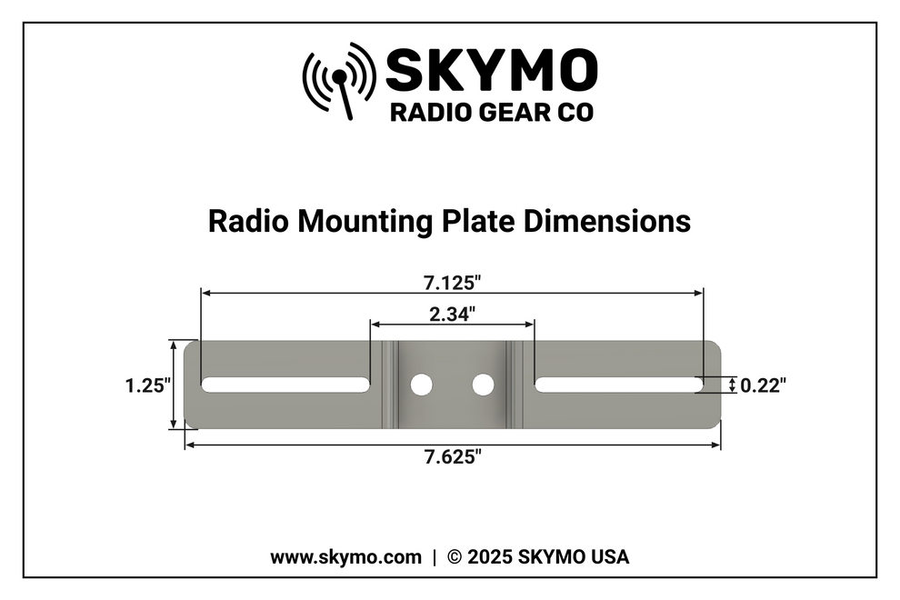 Adjustable Console Radio Mount | Clamping Mount Works with CB, Ham ...